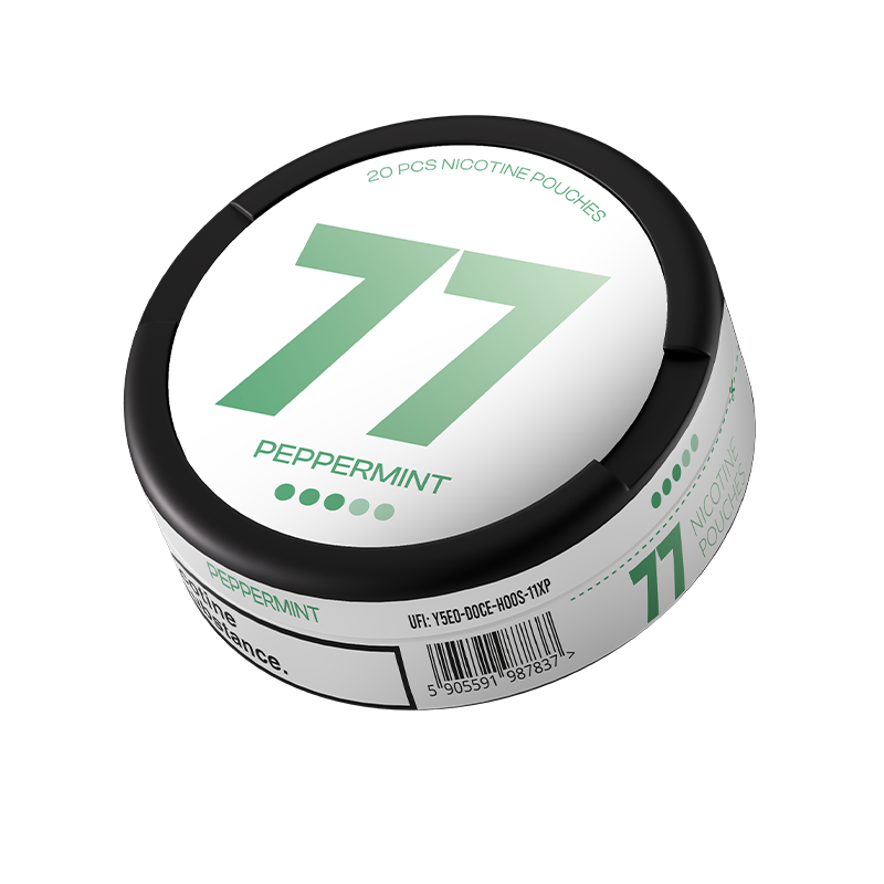 77 Peppermint 16mg Nicotine Pouches - Snuffstore - Snus, Kautabak ...
