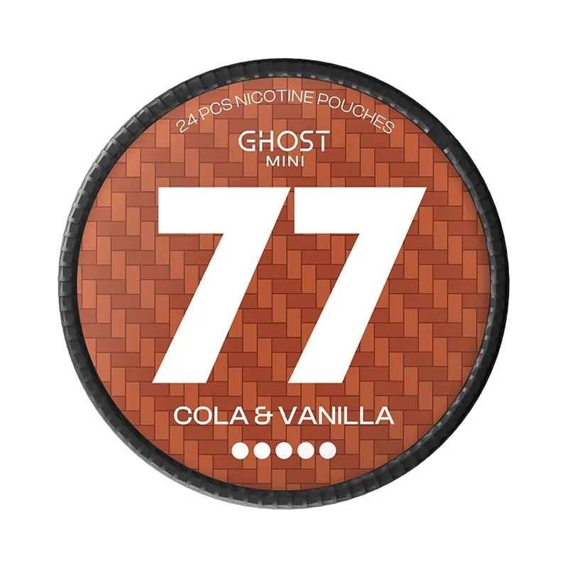 77 Ghost Mini Cola & Vanilla 40mg Nicotine Pouches - Snuffstore - Snus ...
